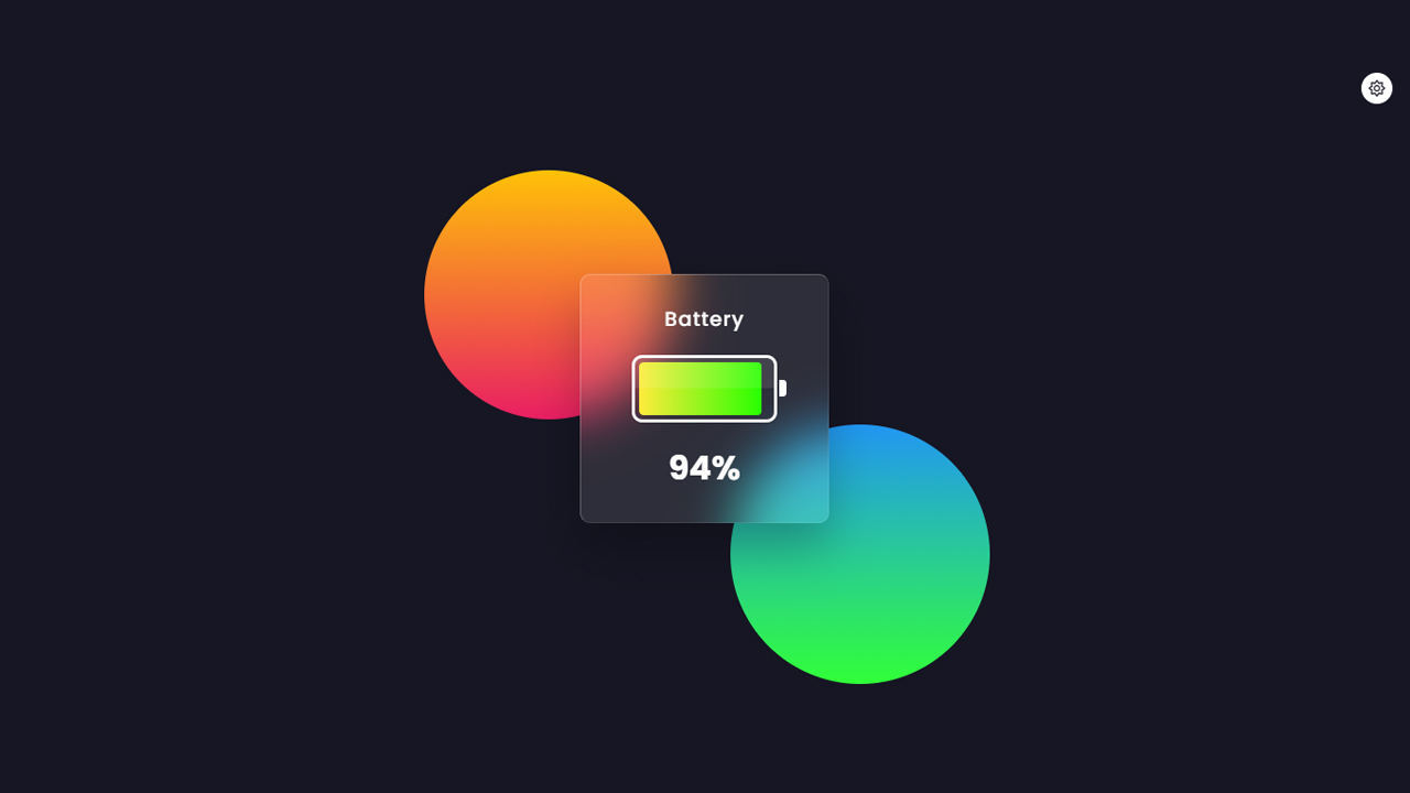 Glassmorphism Battery Light and Dark Mode by romincomputer | CodeCanyon